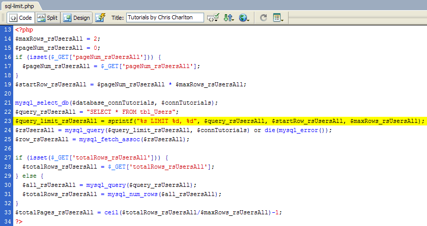 SQL: Speed LIMITs (Using LIMIT for Speed in Your Queries) - Articles ...