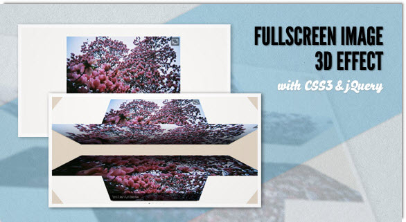 Fullscreen Image 3d Effect With Css3 And Jquery Articles Dmxzonecom