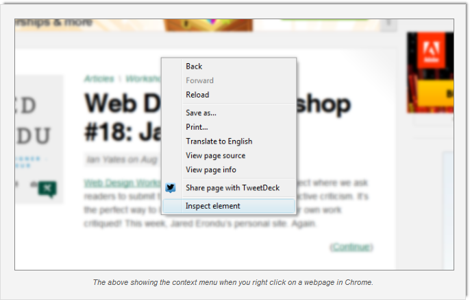 Faster Htmlcss Workflow With Chrome Articles Dmxzonecom